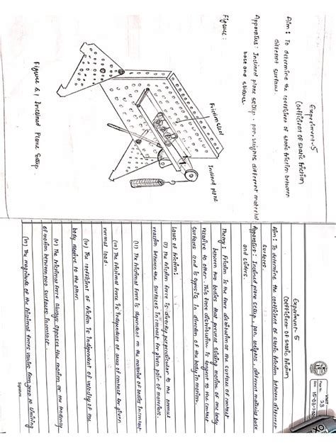 Coefficient Of Static Friction Pdf