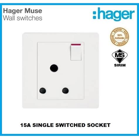 Hager Muse Wgms115s 15a Switch Socket Shopee Malaysia