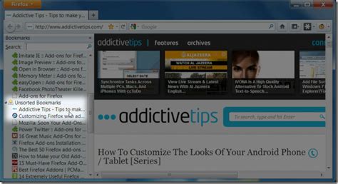 Lock Scroll Position In The Firefox Bookmarks Sidebar