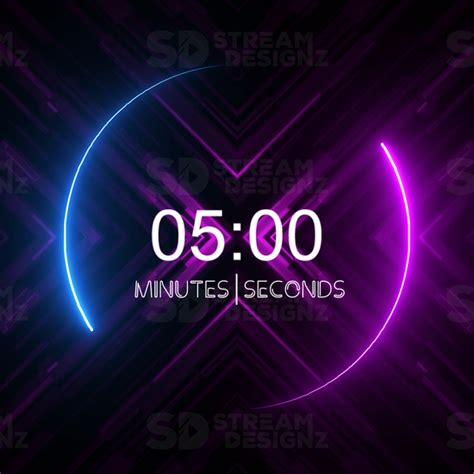 Stream Countdown Timer Overlay Illuminate Stream Designz