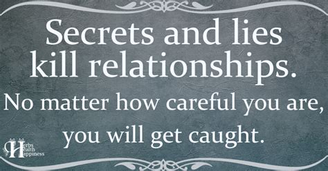 Secrets And Lies Kill Relationships ø Eminently Quotable Quotes