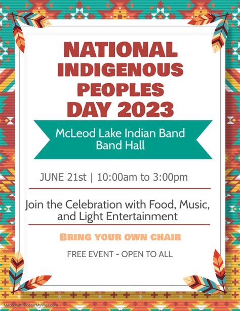 National Indigenous Day Event Mcleod Lake Indian Band