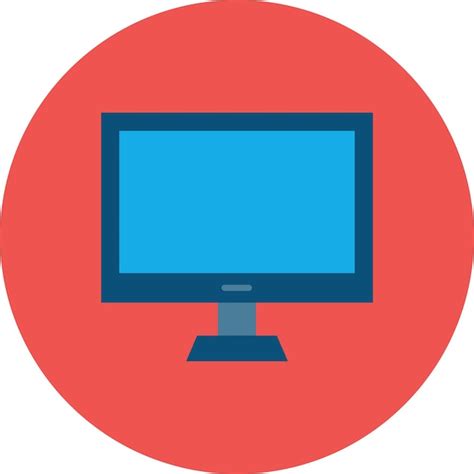 красный круг с синим экраном и голубым экраном Премиум векторы