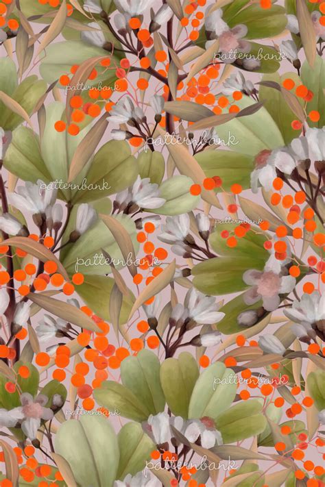 Delicate Art Flora Forest Pattern By Vita Daneva Seamless Repeat Royalty Free Stock Pattern