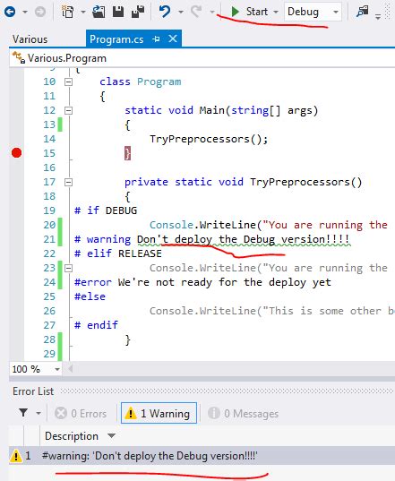 How To Emit Compiler Warnings And Errors In C Net Exercises In Net With Andras Nemes