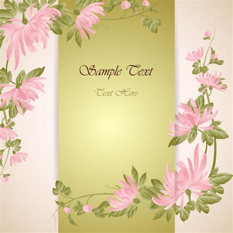 کارت عروسی کارت دعوت تبریک یا کارت با پس زمینه گل انتزاعی وکتور 1296569