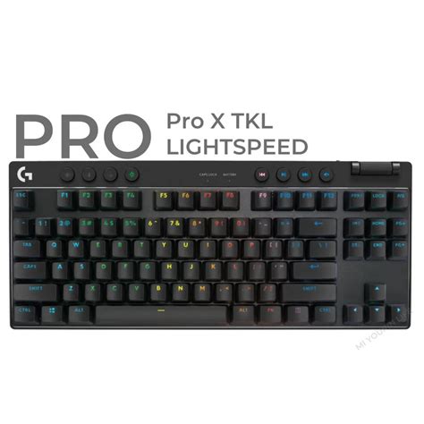 Logitech Игровая клавиатура беспроводная Pro X Tkl Lightspeed Bluetooth Lightsync Rgb Gx Red