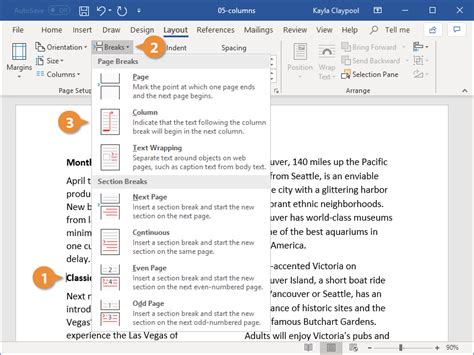 How To Make Columns In Word CustomGuide