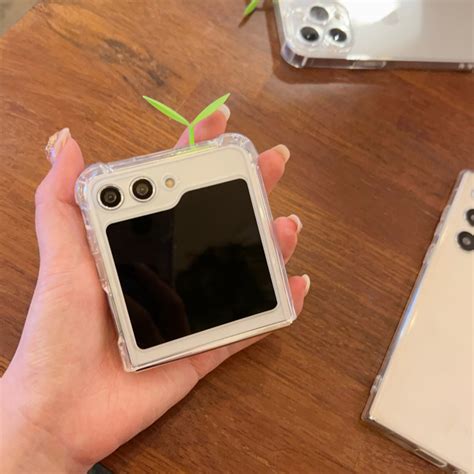 당일출고🚀 갤럭시 Z플립5 플립4 플립3 플립2 플립1 입체 젤하드 방탄 에어백 새싹 투명 케이스 귀여운 선물용 우정템 젤리 하드 심플 친구 생일 선물 풀커버 범퍼 에이블리