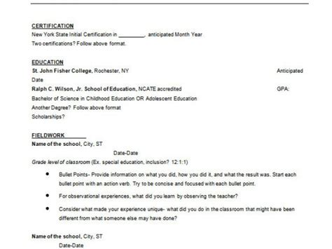 One Page Resume Format Word One Page Resume Template 12 Free Word Excel