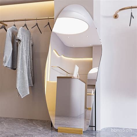 Frameless Dressing Mirror Wall Mounted Full Body Mirror Fitting Mirror