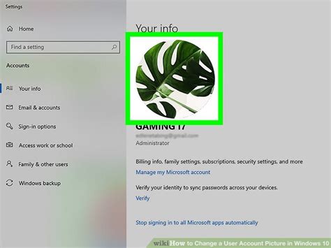 How To Change A User Account Picture In Windows With Pictures