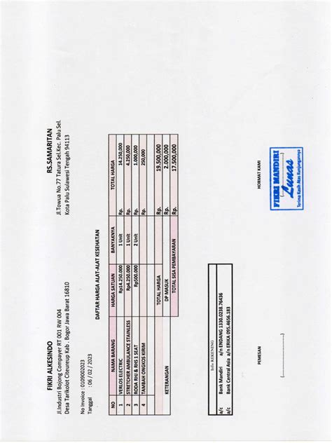 Draft Invoice Pdf