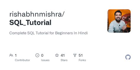 Github Rishabhnmishrasqltutorial Complete Sql Tutorial For