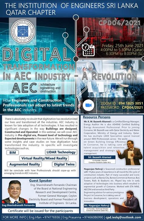 Conserve Solutions On Linkedin We Are Glad To Invite All For The Webinar Conducted By Institute Of