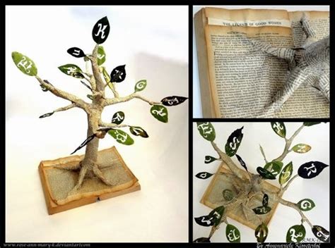 Tree Growing Out Of A Book Book Art Art Rose Ann