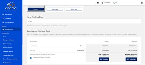 Working With Instance Volumes Ananta Cloud Technical Documentation