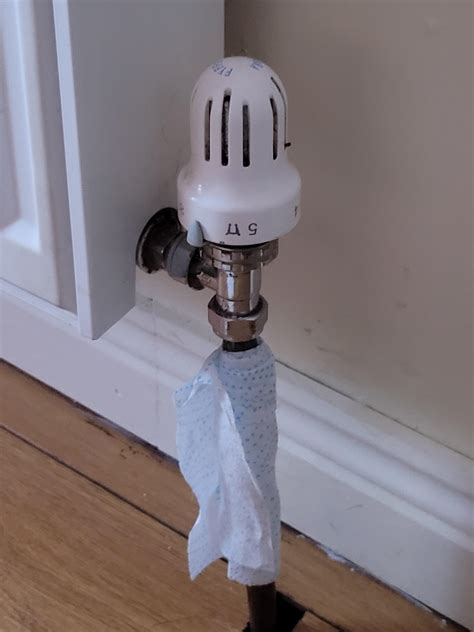 Radiator Leaking Below Thermostat Valve R Plumbing