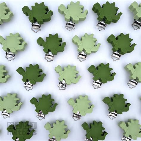 Dino Silicone Pacifier Clips Mini Matters