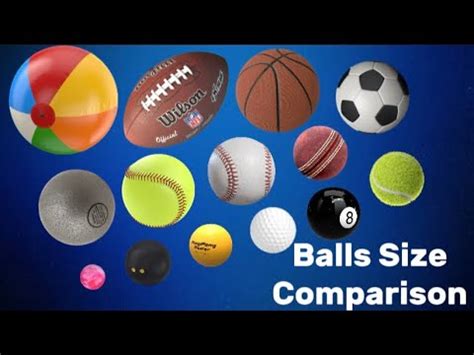 Real Size Comparison Of Balls Youtube