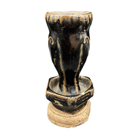 Antique Japanese Edo Seto Incense Holder Available For Immediate Sale