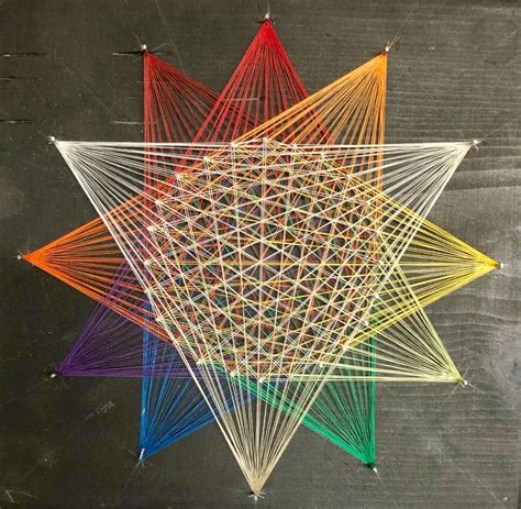 Sacred Geometry String Craft String Art Patterns String Art String