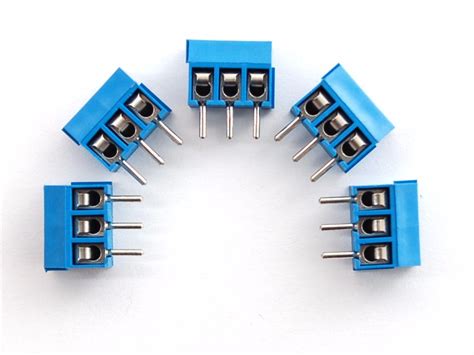 Terminal Block 3 Pines Pcb Arduino Pic 25 Piezas Bornera 99 00