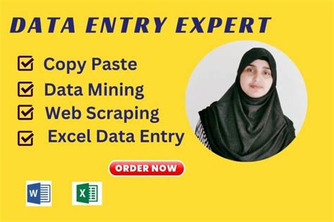I Will Do Excel Data Entry Copy Paste Web Scraping Data Mining For