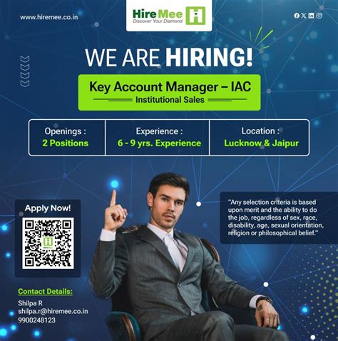 Hiremee On Linkedin Hiremee Hiring Keyaccountmanageriacjobs