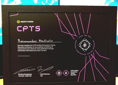 Cybersecurity Penetrationtesting Cpts Hackthebox Ethicalhacking… Raimundas Mačiulis