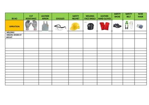 Ppe Matrix Pdf
