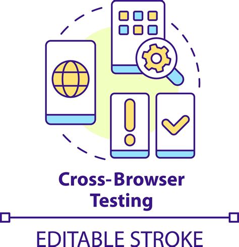 Cross Browser Testing Concept Icon Different Browsers Mobile First