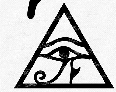 Eye Of Horus Svg Dxf Png Eps Egyptian Symbol Wadjet All Seeing Etsy