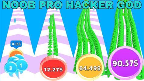 NOOB VS PRO VS HACKER VS GOD In Money Shoot Run ASMR YouTube