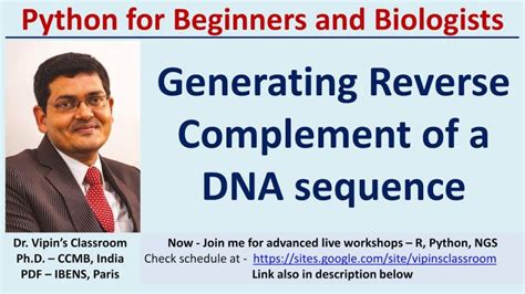 Dr Vipin Singh On Linkedin Reverse Complement Of A Dna Sequence