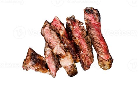 Rib Eye Steak Garnished With Baked Sweet Potato Grilled Beef Organic Farm Meat Black