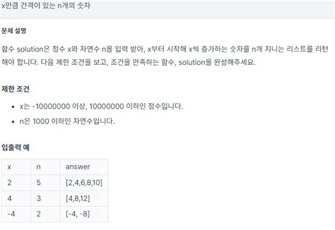 프로그래머스 level 1 x만큼 간격이 있는 n개의 숫자 javascript