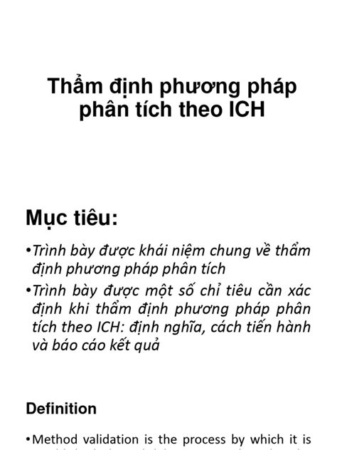 Q1 Method Validation Ich Pdf Detection Limit Significant Figures