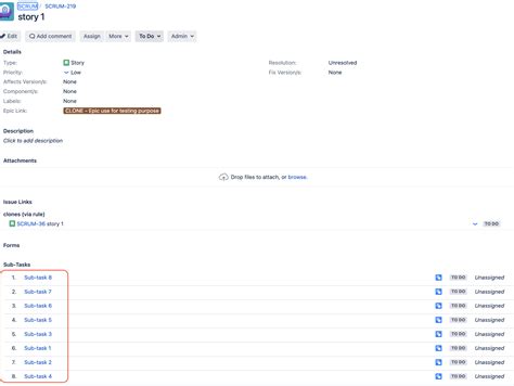 Automation For Jira Writing A Rule That Clones Stories And Their Sub Tasks Linked To An Epic