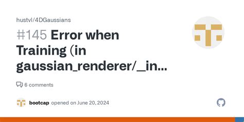 Error When Training In Gaussianrendererinitpy Valueerror Not Enough Values To Unpack