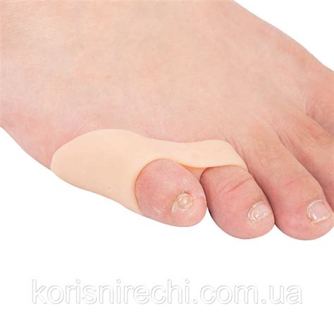 Силіконовий розділювач для маленьких пальців стопи коректор вальгусної деформації продаж ціна