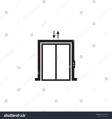 Lift Icon Vector Illustration Logo Design Stock Vector Royalty Free