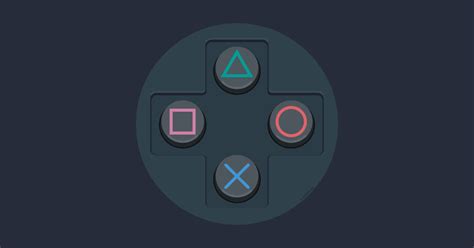 PS Controller Buttons Playstation Sticker TeePublic