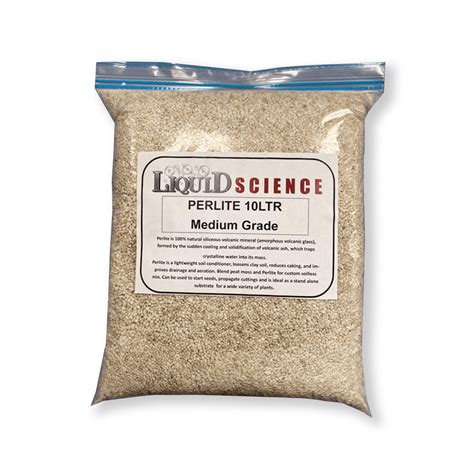 Perlite White 2 To 4mm Medium Grade 10 Litre Liquid Science