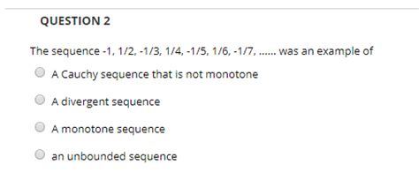 Solved Question 2 The Sequence 112 13 14 15 16