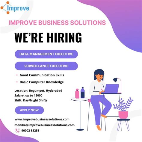 Improve Business Solutions I Pvt Ltd On Linkedin Hiring Datamanagement Surveillance