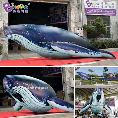 Blue Giant 6m Inflatable Whale Toy Air Sealed Pvc For Outdoor Fun