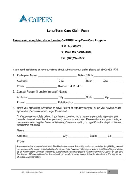 Calperslongtermcare Com Form Fill Out And Sign Printable Pdf Template