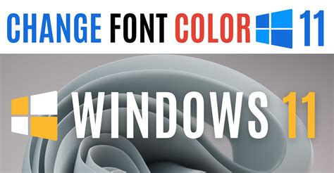 How To Change Font Color In Windows 11 Desktop Laptop