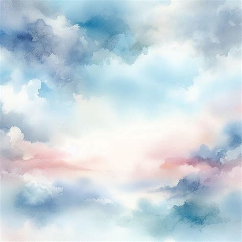Premium Photo Gentle Soft Watercolor Background Subtle Color Variations Resembling Sky At Dawn